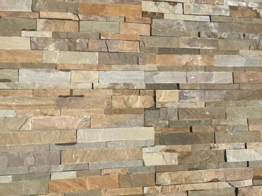 Garda Buff Stone - Splitface Cladding - Natural Paving Store