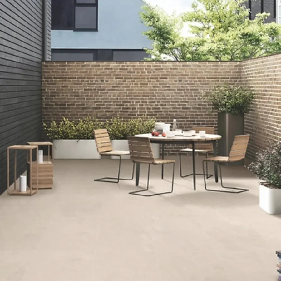 Getafe Beige Outdoor Porcelain Paving Tiles - 600mm x 900mm x 20mm ...